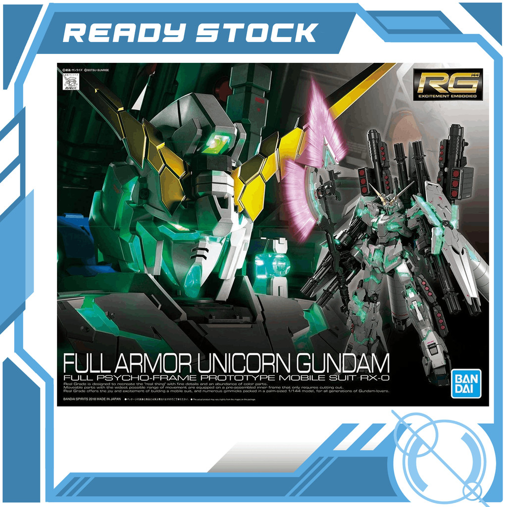 RG 1/144 Full Armor Unicorn Gundam Plastic Model Kit Gunpla Gundam ...