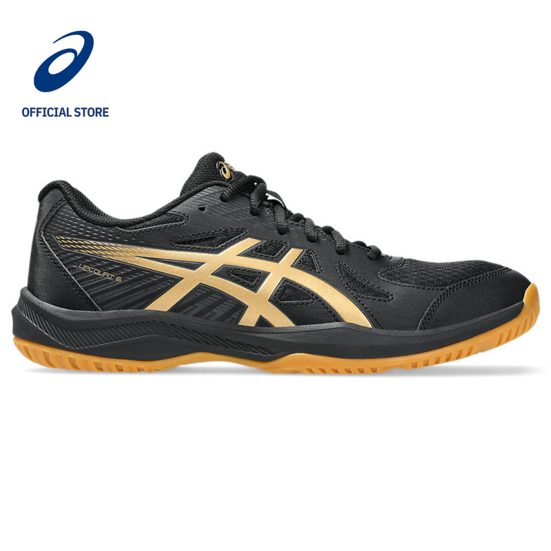 ASICS Upcourt 6 Men Indoor Sport Shoes In Black/Pure Gold | Shopee Malaysia