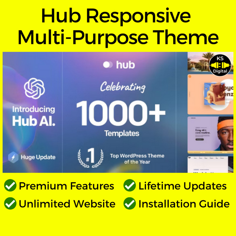 [Latest] Hub Responsive Multi-Purpose Theme (Premium Version) | Shopee ...