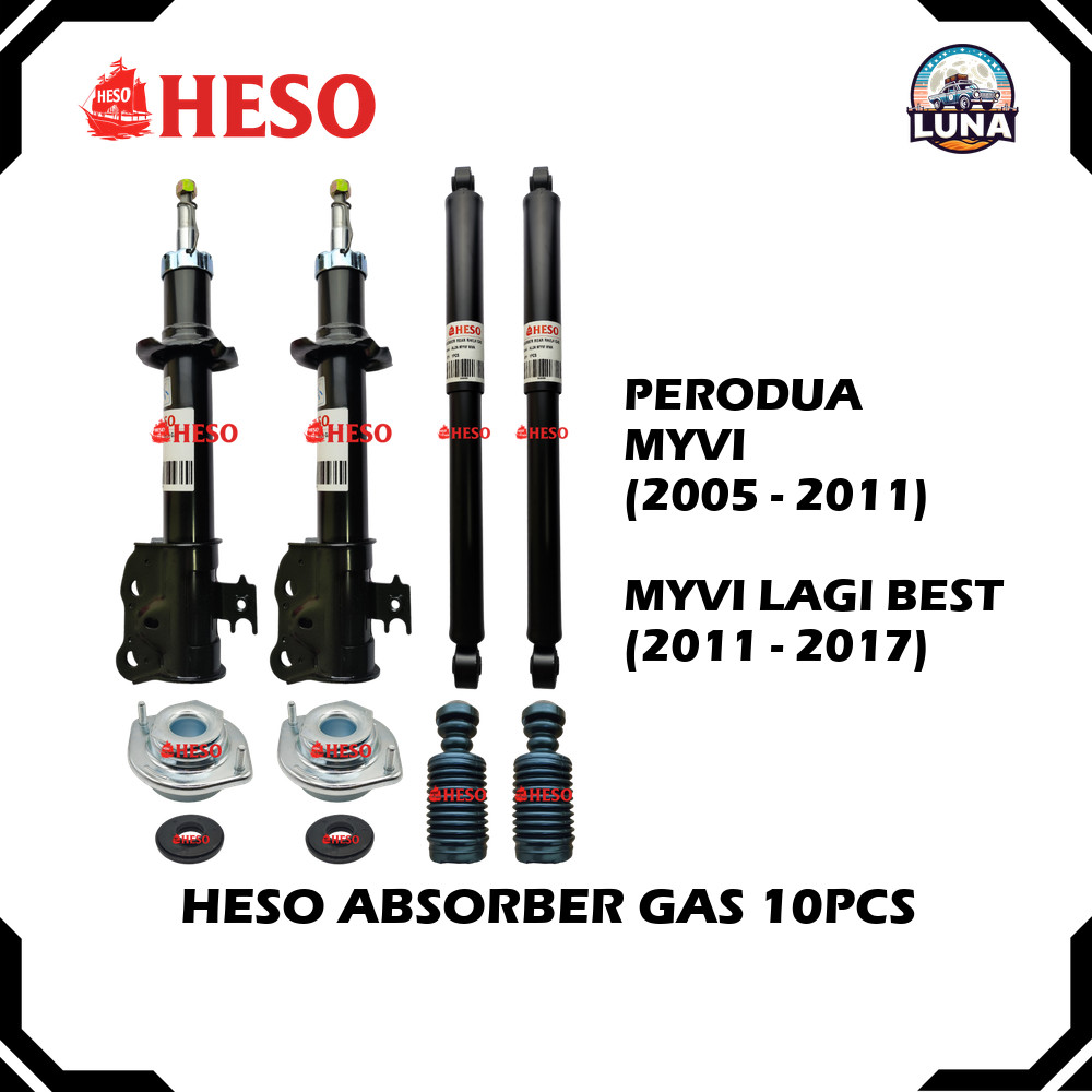 10PCS FRONT & REAR ABSORBER GAS HESO PERODUA MYVI (2005 - 2011) MYVI ...