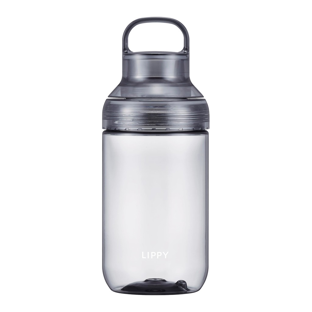 OSK Water Bottle 700ml Clear Gray Made in Japan Easy to clean Handle Gasket included Lightweight ...