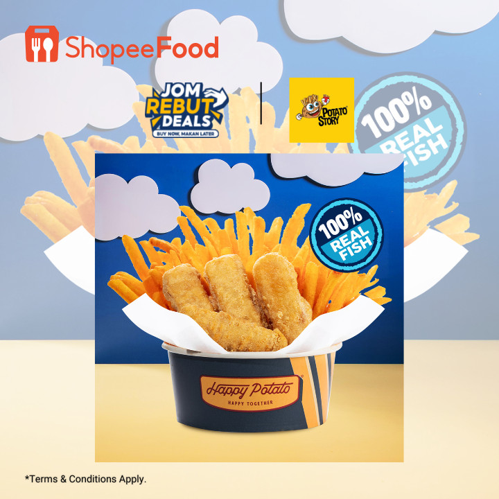 Happy Potato: Mega Alaska Fish & Chips (21 Jul - 27 Jul) | Shopee Malaysia