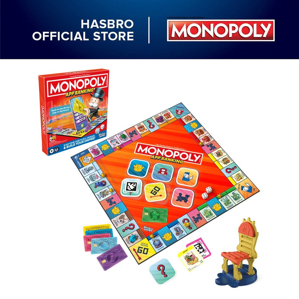 Monopoly App Banking Board Game | App-Enabled Monopoly Game | Links to ...