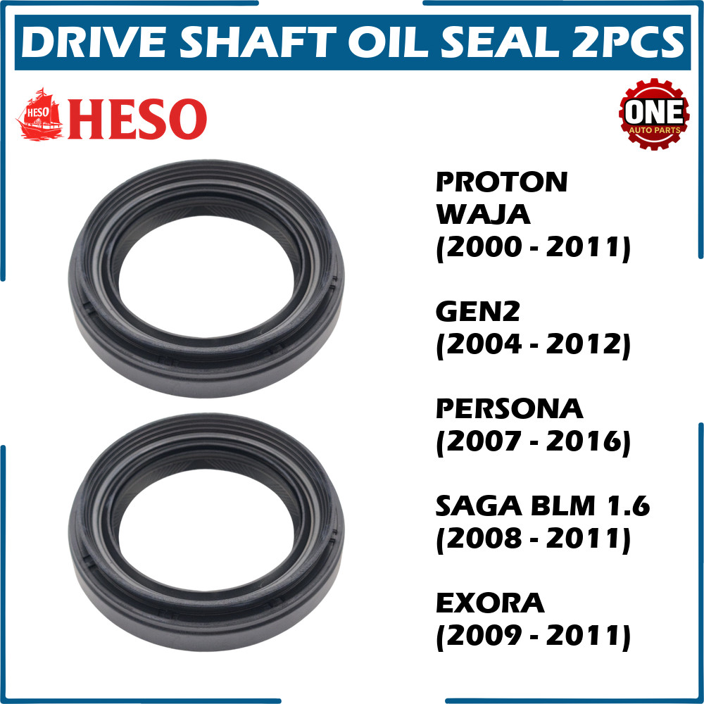DRIVE SHAFT OIL SEAL 2PCS HESO PROTON WAJA GEN2 PERSONA SAGA BLM 1.6 ...