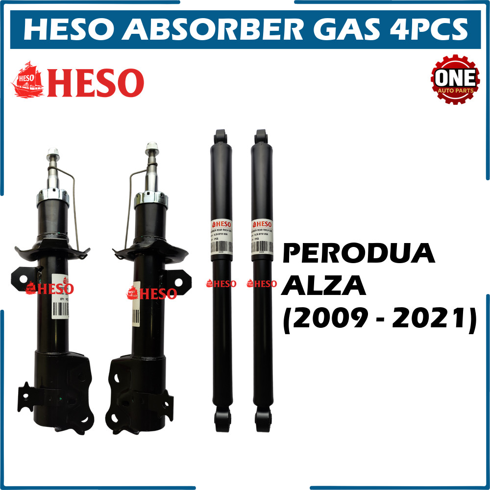 FRONT & REAR ABSORBER GAS 4PCS HESO PERODUA ALZA (2009 - 2021) | Shopee ...