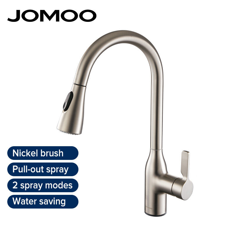 JOMOO Single Lever Pull-down Kitchen Faucet 33138-123/5B-Z | Shopee ...