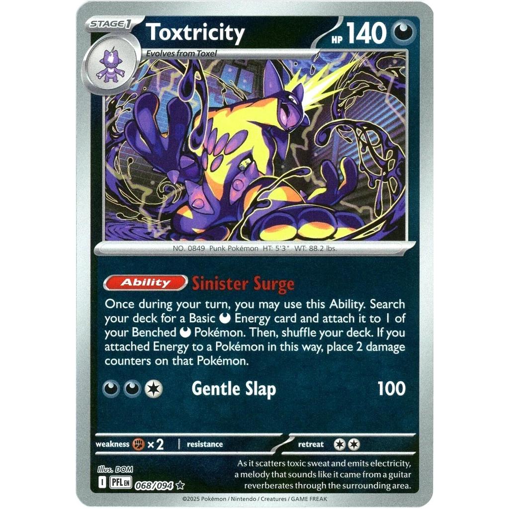Toxtricity 068/094_POKEMON Phantasmal Flames_Darkness Type | Shopee ...