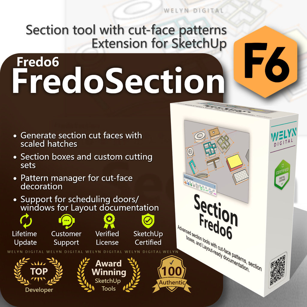 Fredo6.FredoSection 2026 | SketchUp Extension | Shopee Malaysia