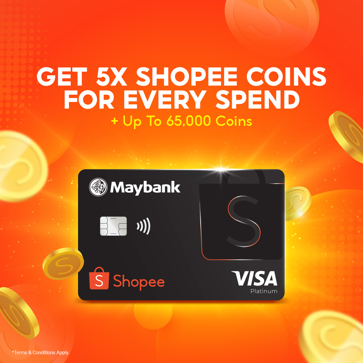Maybank Shopee Credit Card | Earn Shopee Coins. Anytime. Anywhere ...