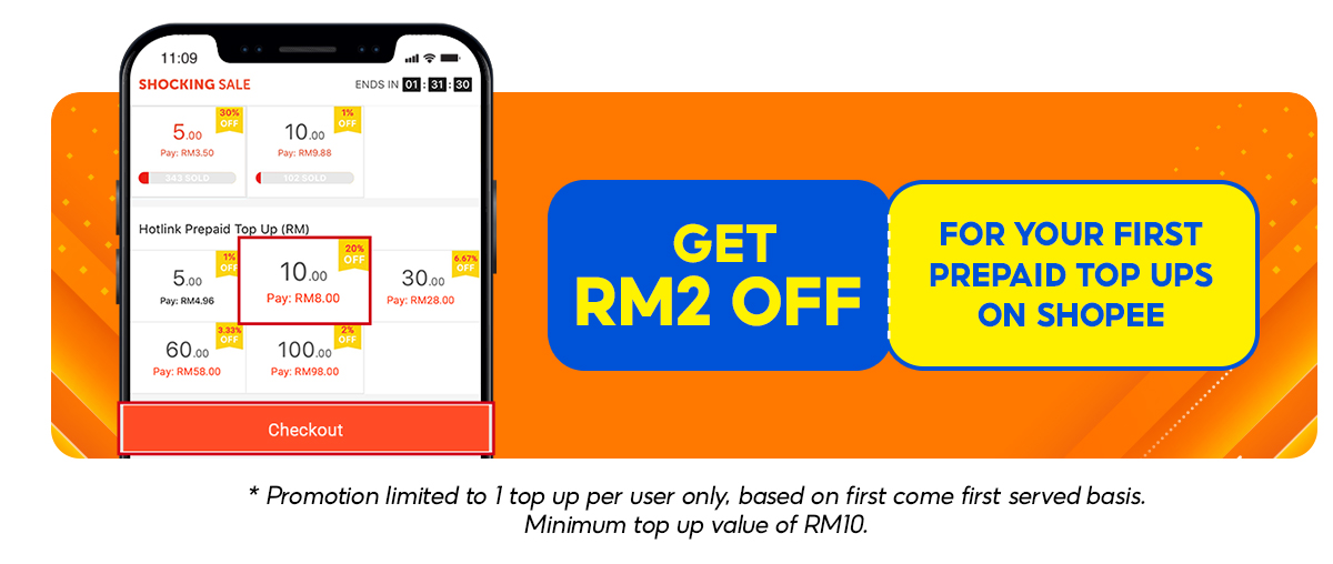 Prepaid Reload & Top Up Data Package Online On Shopee Malaysia 2025