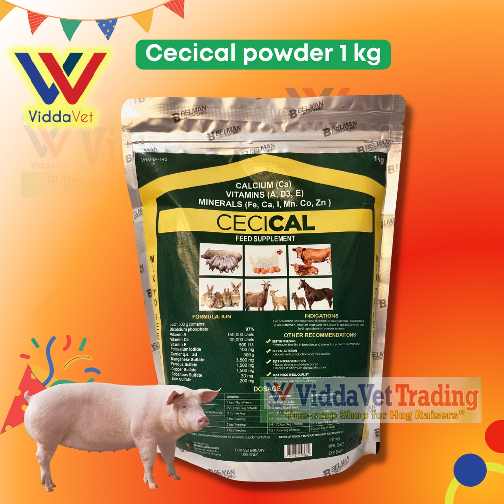 1kg Cecical Powder (Calcium) Feed Additive (Vitamin & Minerals) for ...