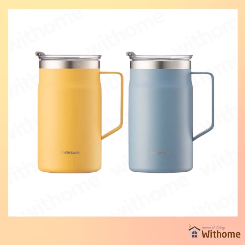 [Locknlock] Lock&Lock Metro Mug 600ml 2 Colors Yellow / Blue | Shopee ...