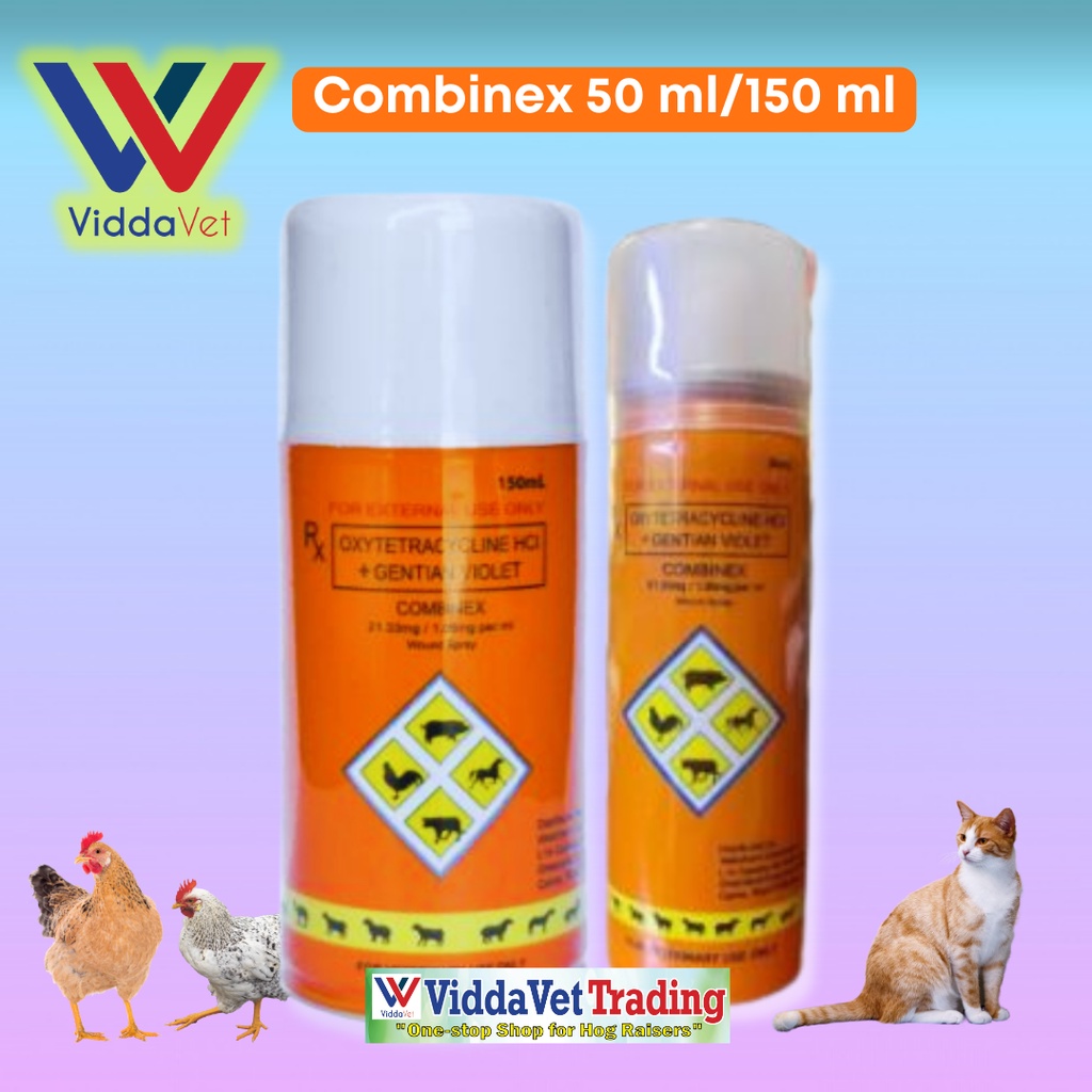 New Formula COMBINEX wound spray for pigs 50ml / 150ml Combinex wound ...