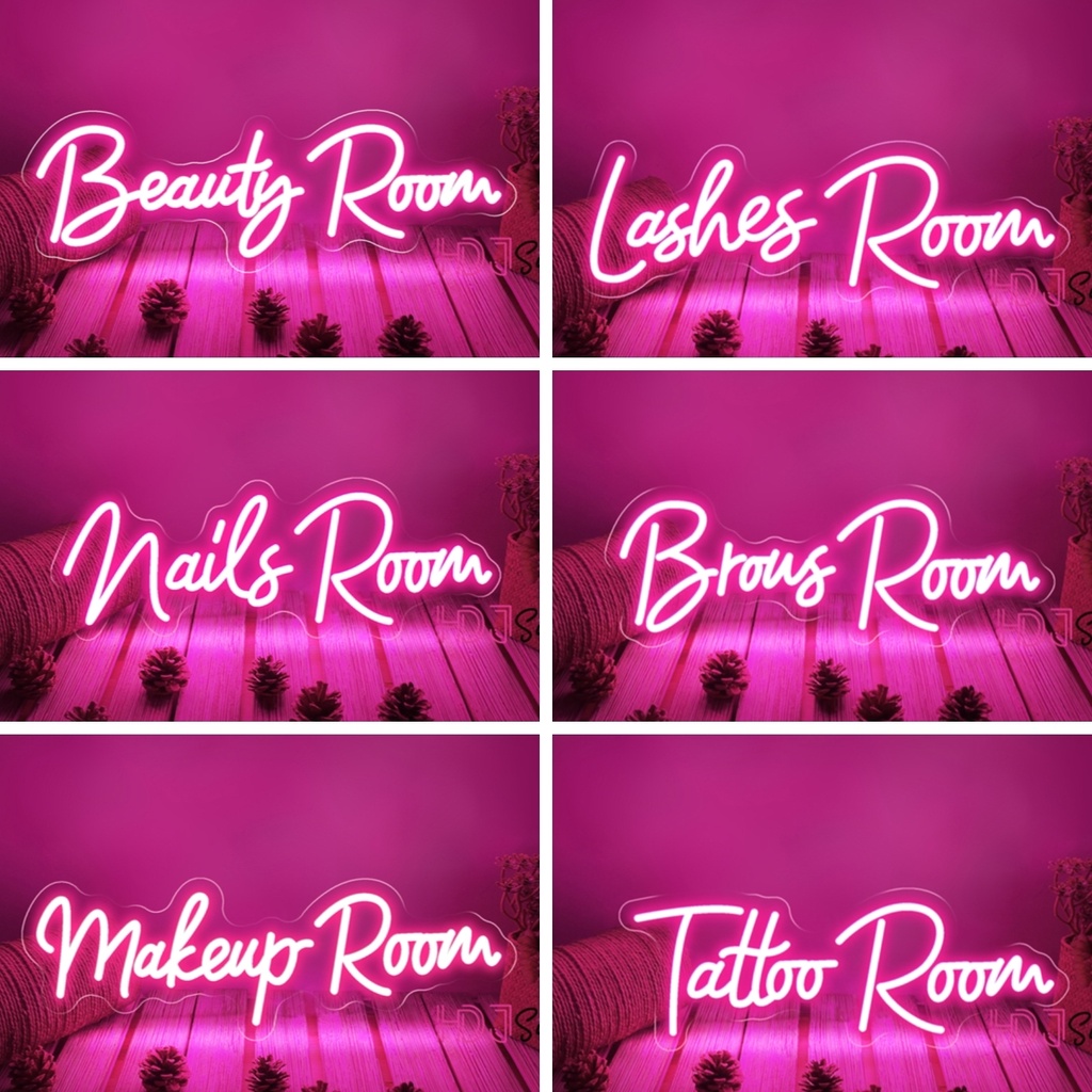 Nails Room Neon Light Sign Beauty Room Decoration LED Neon Sign Lashes ...