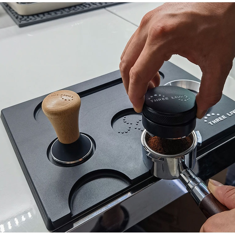 Espresso Coffee Tampers Mat Fluted Coffee Tampering Corner Mat Pad Food ...