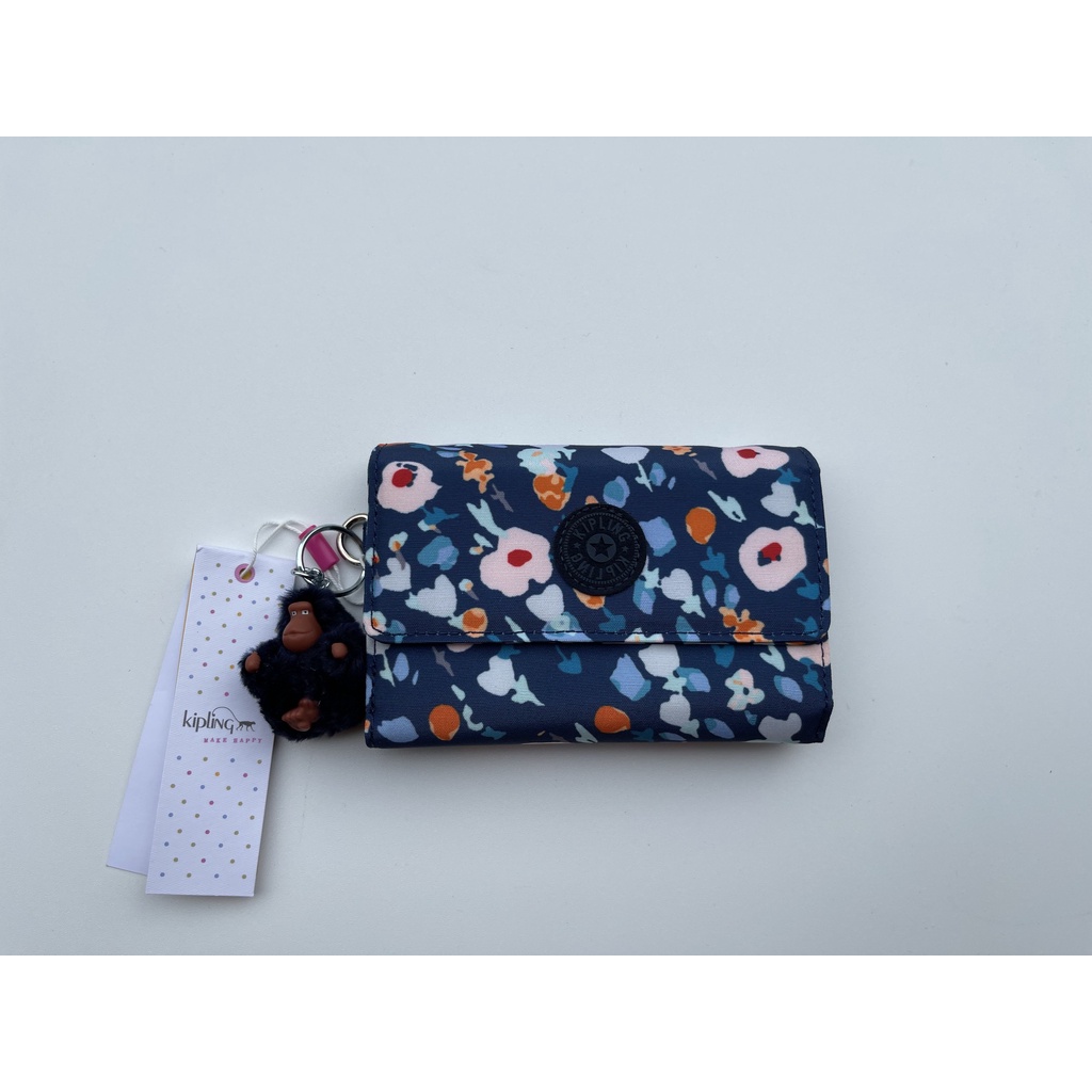 Kipling Women's Tri-Fold Wallet Utility Multi-compartment Short Wallet ...