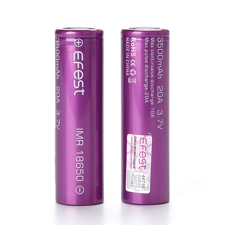 Efest IMR 18650 3500mAH 20A Lithium ion rechargeable battery | Shopee ...