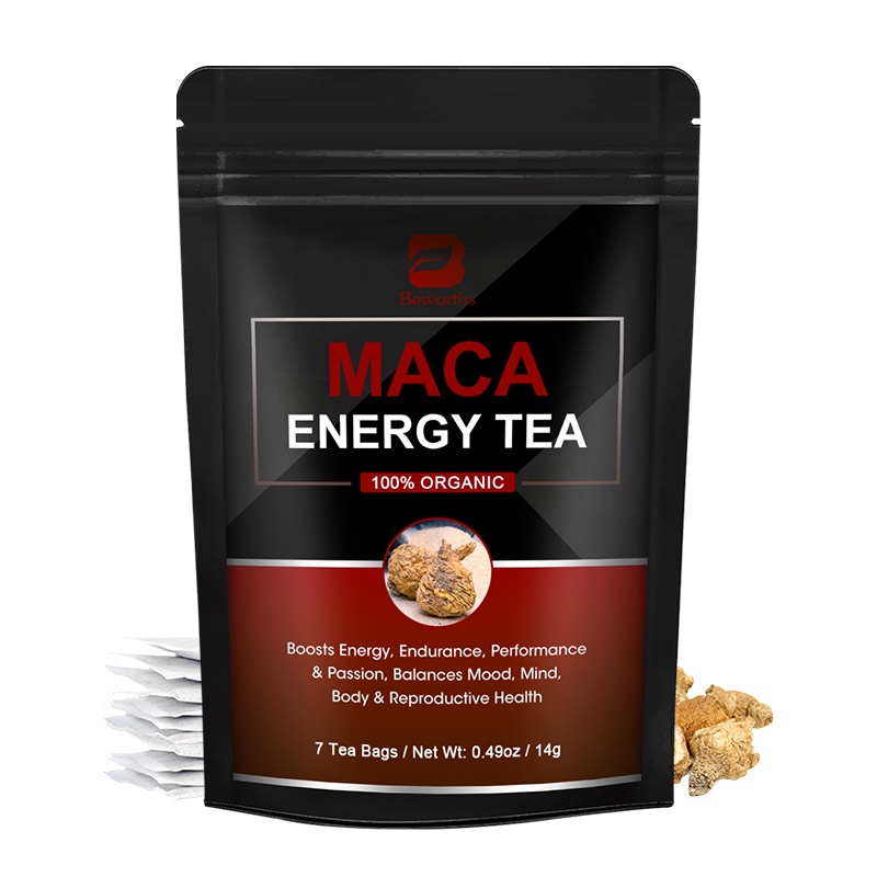 Beworths Maca Energy Tea Organic Boost Energy Endurance Enhance ...