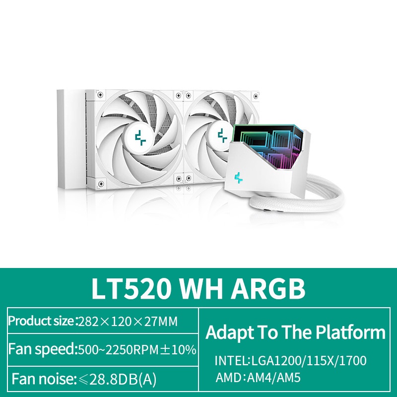 Deepcool LT360 LT240 LT720 LT520 ARGB CPU AIO Liquid Cooler 360mm High ...