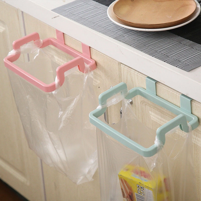 Kitchen Cabinet Door Garbage Bag Fixing Rack Hangable Garbage Bag ...