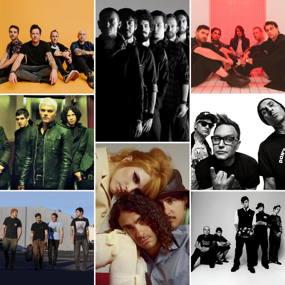 Pop Punk Post Hardcore Alternative Indie Rock Bands Posters A4 Size ...