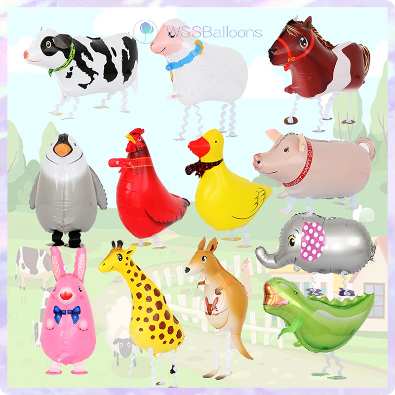 Animal Balloons Animal Walking Balloon Cow Giraffe Balloon Horse ...