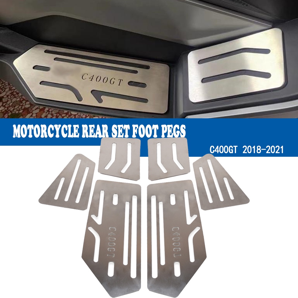 New Motorcycle CNC Footrest Stainless Steel Foot Pegs Pedal Kits ...