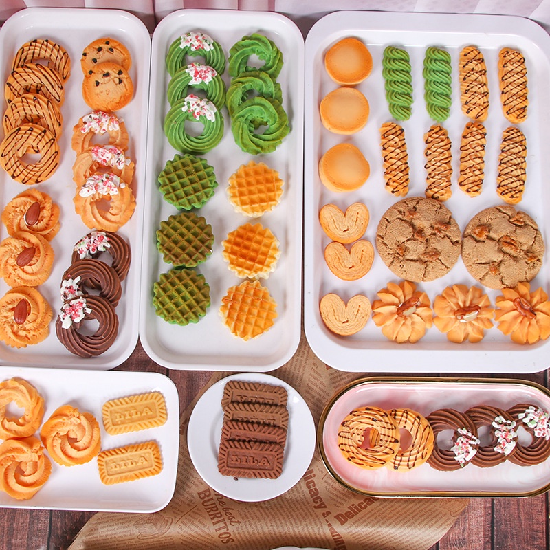 【23 Styles】Fake Cookies Artificial Biscuits Simulation Realistic ...