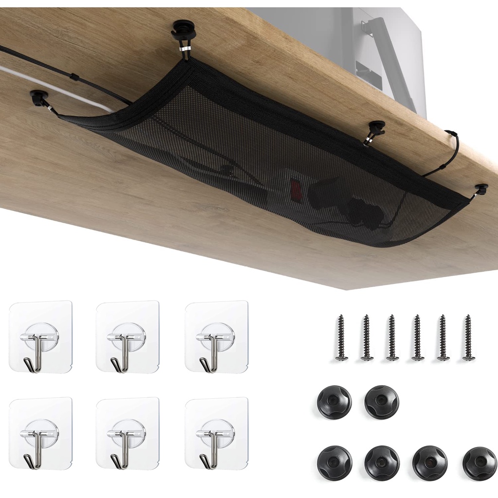 Cable Management net - Under Desk Wire Management - Flexible Under Desk ...