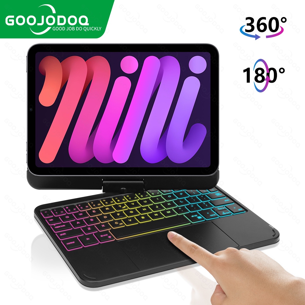 GOOJODOQ For iPad Mini 6 wireless Keyboard With Case Magnetic Cover ...