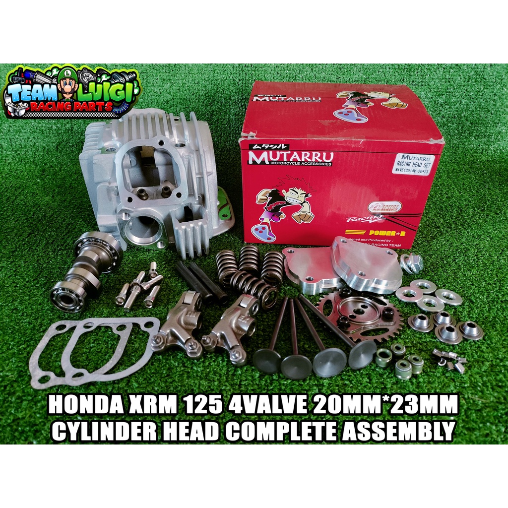 MUTARRU HONDA XRM 125 4VALVE 20MM*23MM CYLINDER HEAD ASSEMBLY | Shopee ...