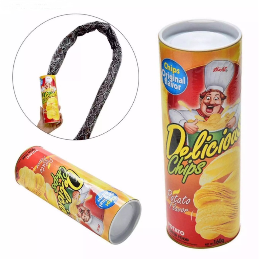 Magic Snake Can Funny Potato Chip Can Jump Fake Snake Joke Prank Shock ...