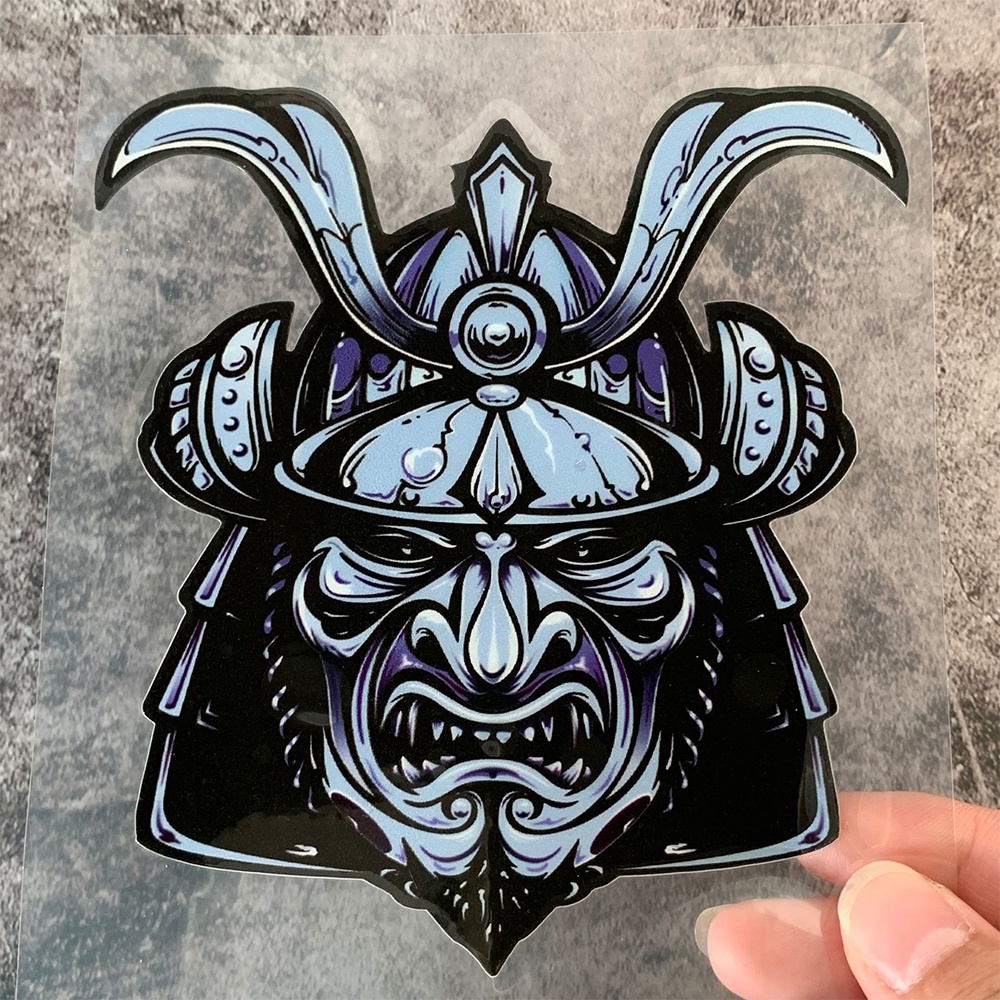 JDM Sticker Samurai Soul Motorcycle Sticker Japanese Oni Samurai Car ...