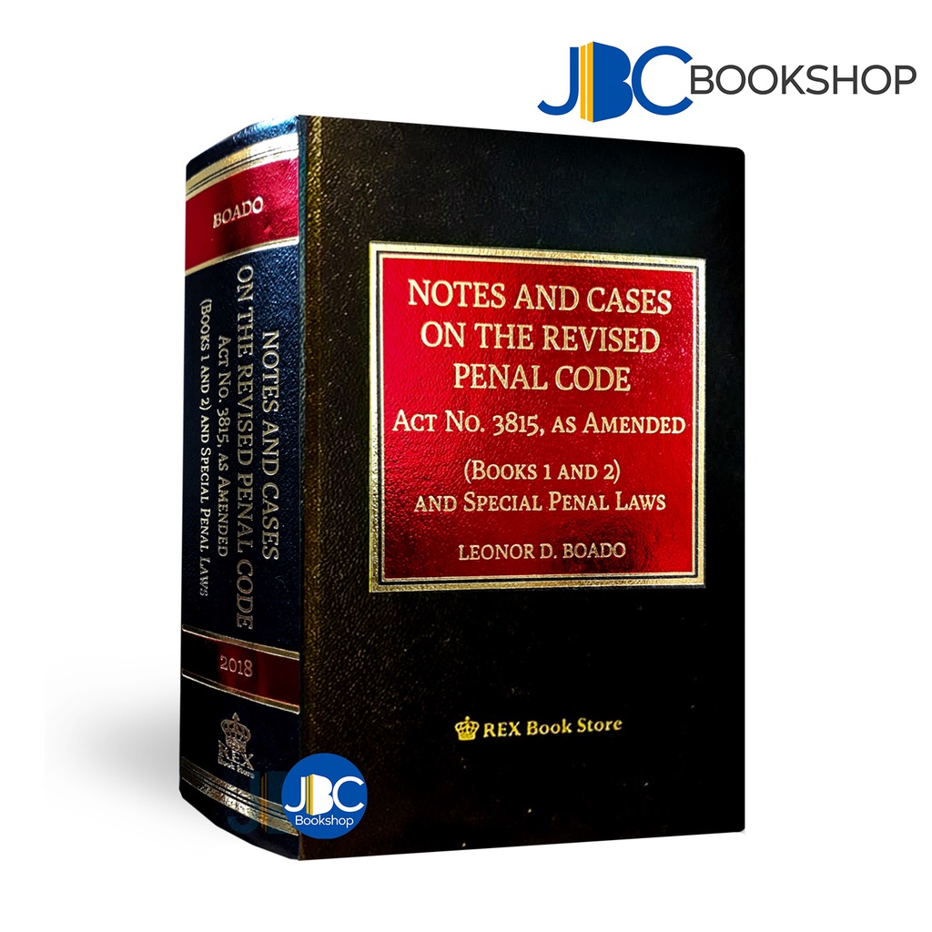 Notes and Cases on the Revised Penal Code Books 1 & 2 by Leonor D ...