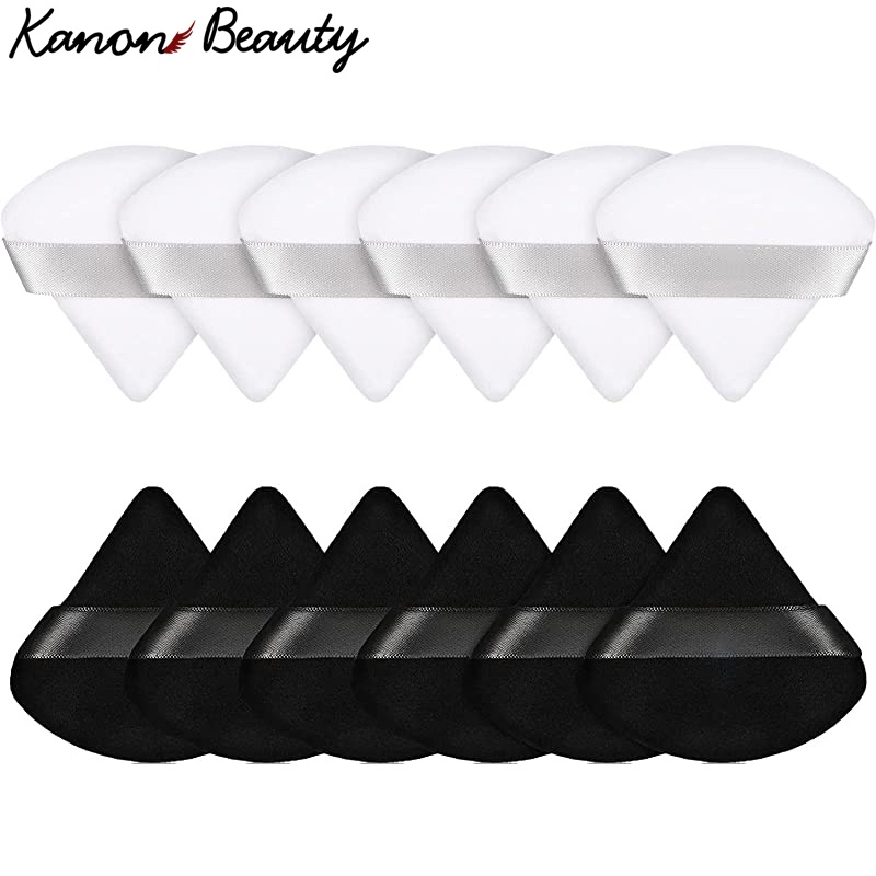 12pcs Powder Puff Facial Triangle Powder Puff for Make Up Pponge dry ...