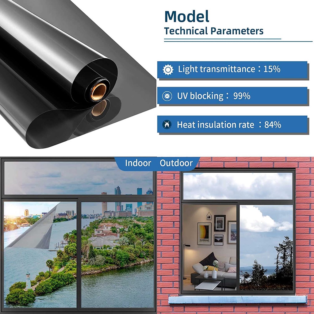 3M HD explosion-proof window film one way mirror Heat Control Anti ...