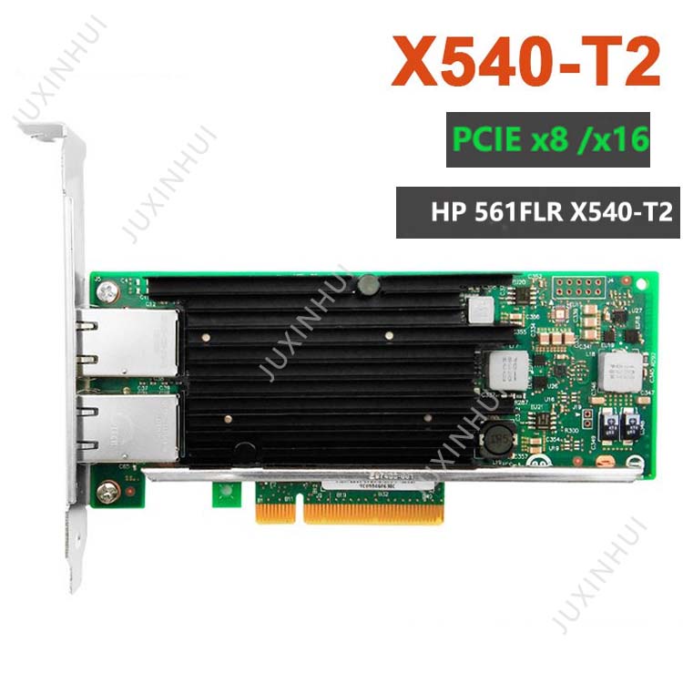 X540-T2 Intel X540 Chipset NIC PCIe x8 Dual Copper Port RJ45 10Gbps ...