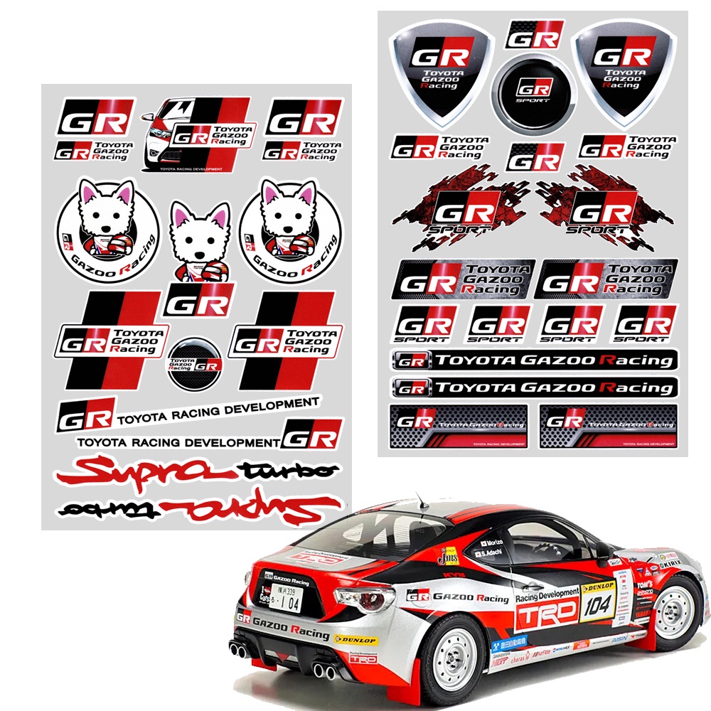 Toyota TOYOTA GR GAZOO Racing Sport Modification Waterproof Reflective ...
