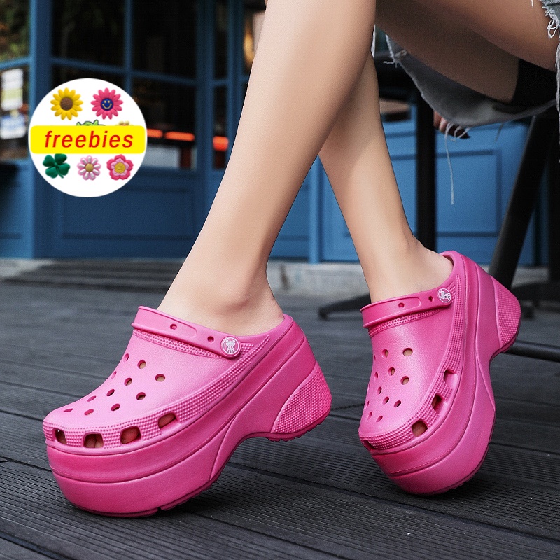 2023 Hot Sell High-Quality Straw 10Cm/4Inch Heeled Wedge Croc Clogs ...
