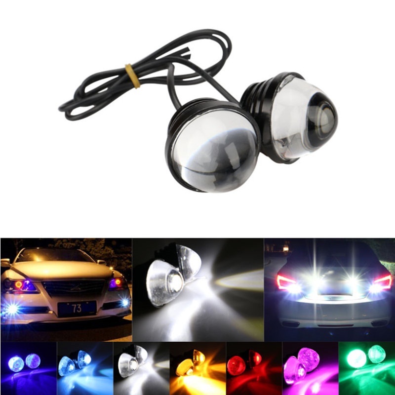 2pcs Motorcycle LED Fog Light Daytime Running Light DRL Eagle Eye COB ...