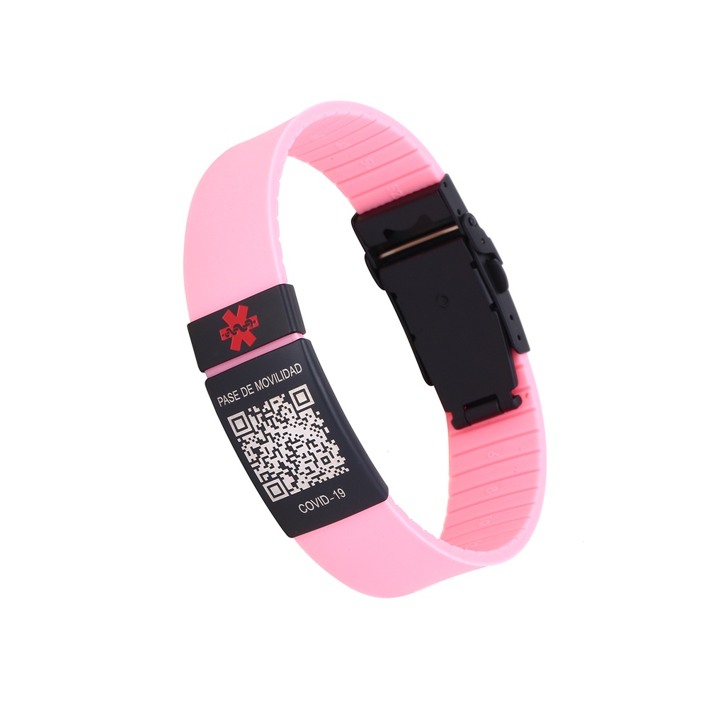 Customized Women Medical Alert Bracelets QR Code for Mobility Pass Stay ...