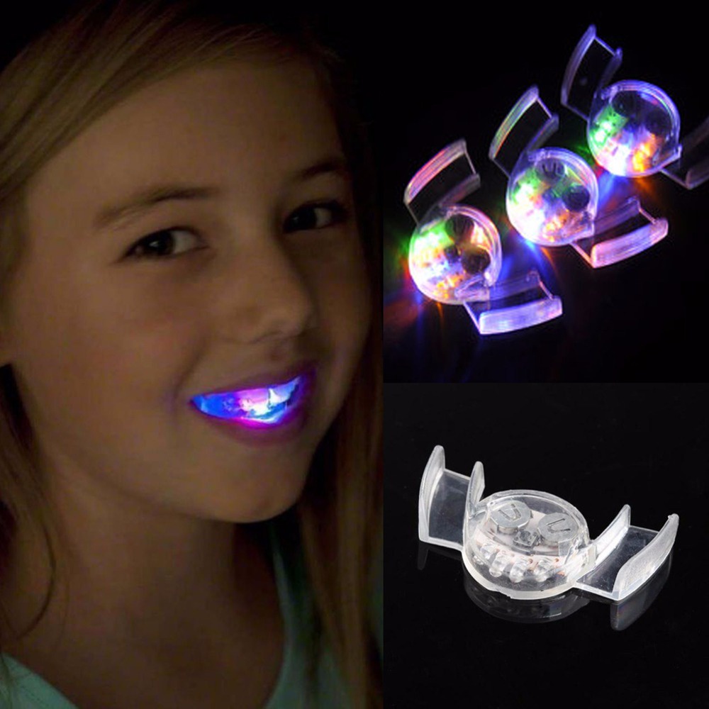 Glow tooth funny light led children light-up toys flashing flash strap ...