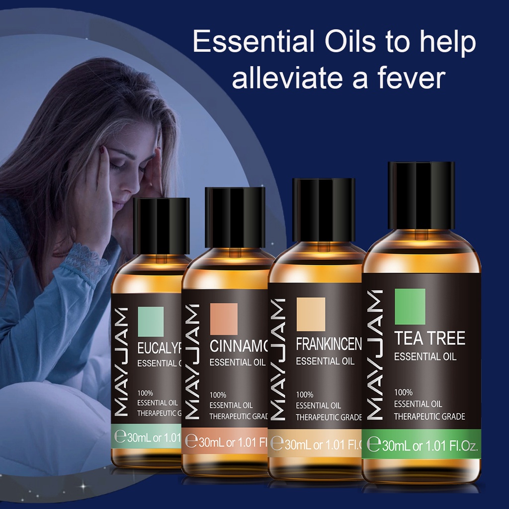 Mayjam 30ml Essential Oil To Help Alleviate A Fever Body Massage Oil
