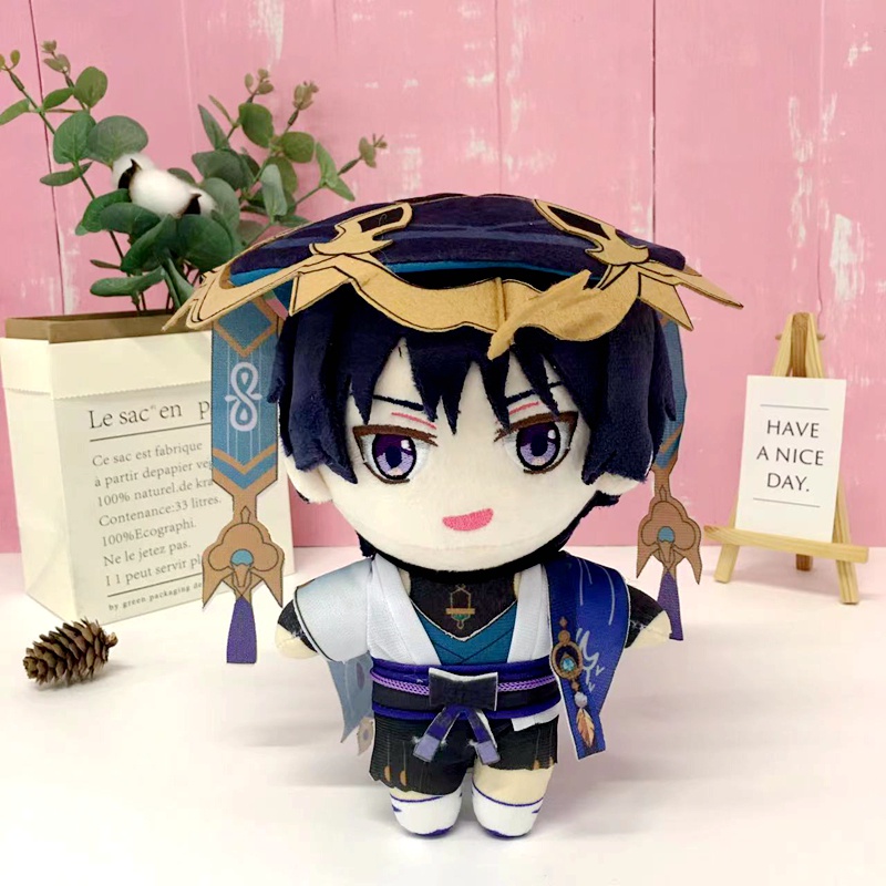 20cm Genshin Impact Stuffed Doll Lyney Lynette Itto Kazuha Beidou Plush ...