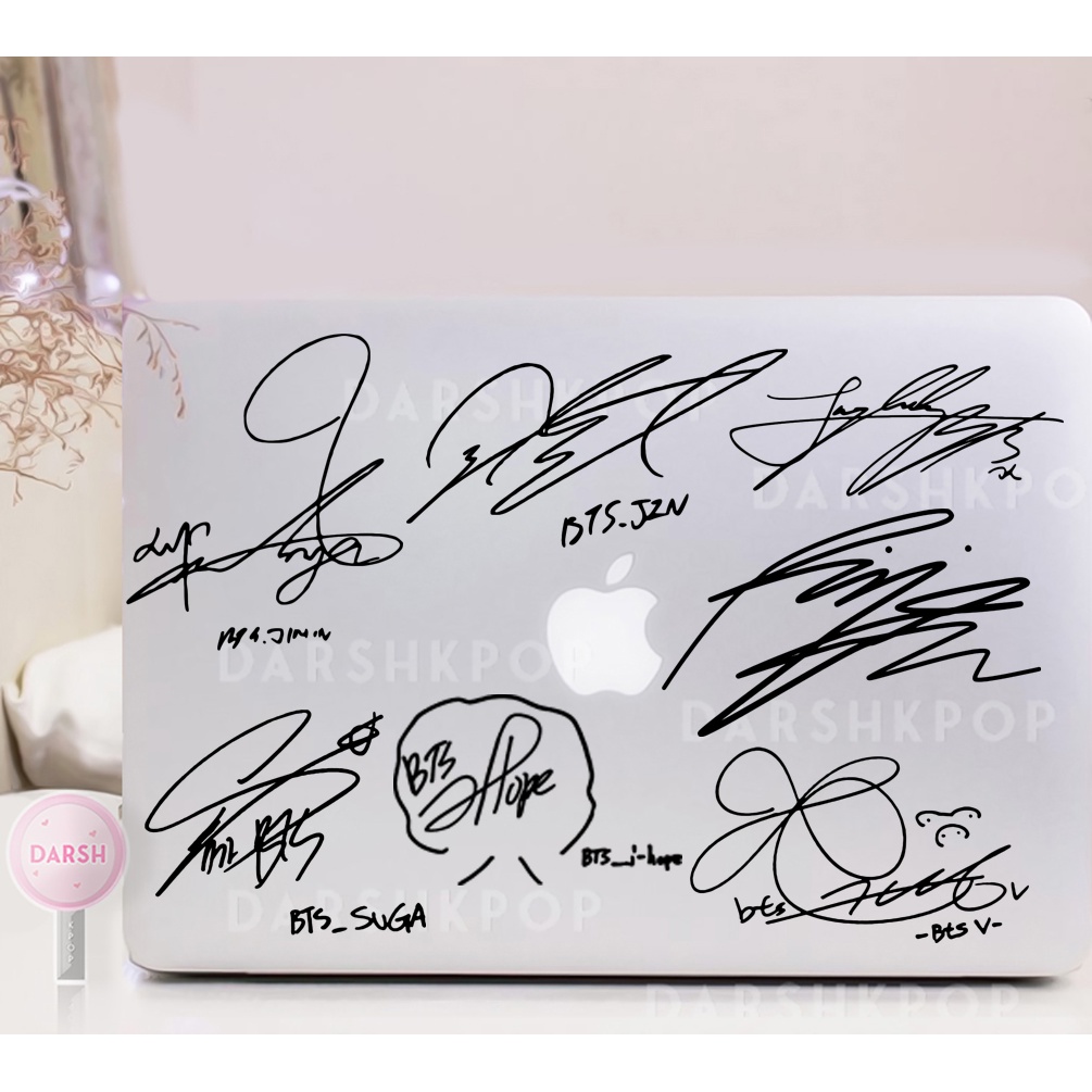 BTS Signature Waterproof Decals Car Sticker Motor Sticker | Shopee Malaysia