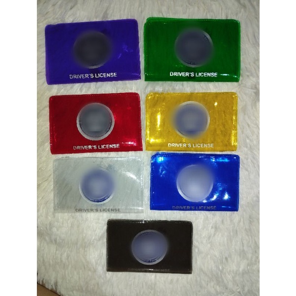 DRIVERS LICENSE HOLDER(COLORED CLEAR PLASTIC) | Shopee Malaysia