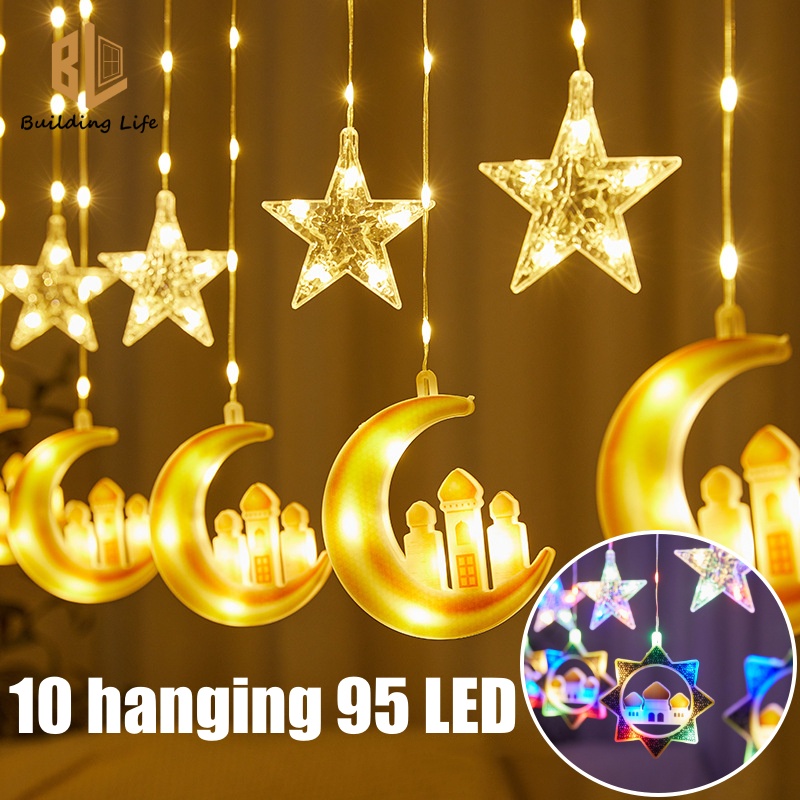 Raya 2025⭐ Hari Raya Lights Fairy Lights Painted Leather Plug In Thread ...