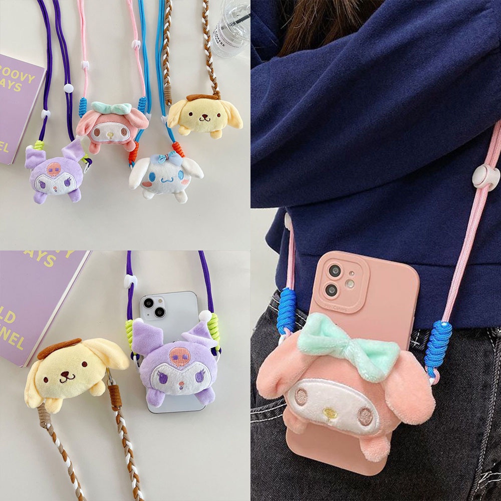 Universal Sanrio Dolls Crossbody Phone Case Lanyard with Back Clip ...