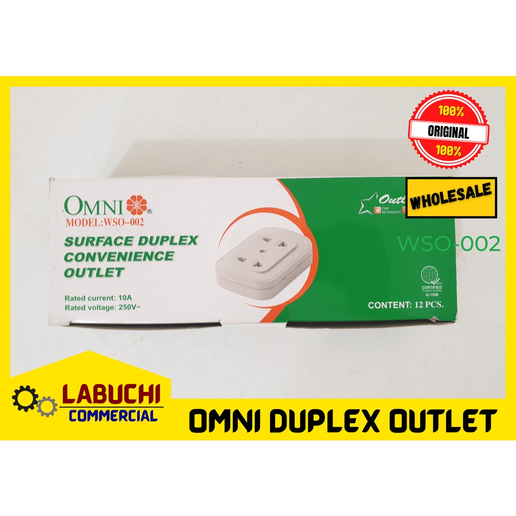 OMNI CONVENIENCE OUTLET DUPLEX WSO-002 | 1 BOX - 12 PCS | Shopee Malaysia