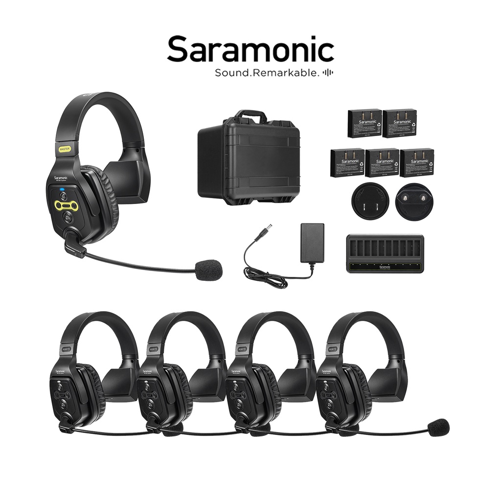 Saramonic WiTalk WT5S 5-Person Professional Wireless Intercom Headset ...